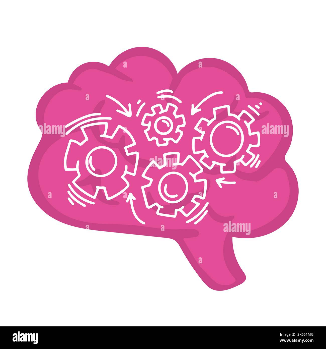 Brain Logo silhouette top view design vector template. Brainstorm think ...