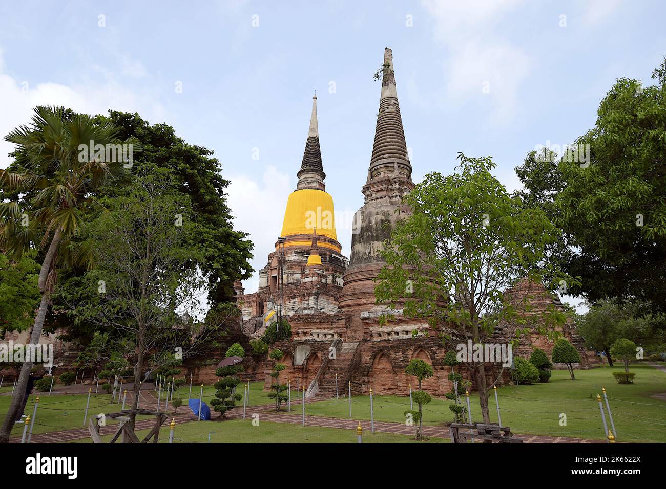 The bell-shaped chedi of Wat Yai Chai Mongkhon, the Great Monastery of ...
