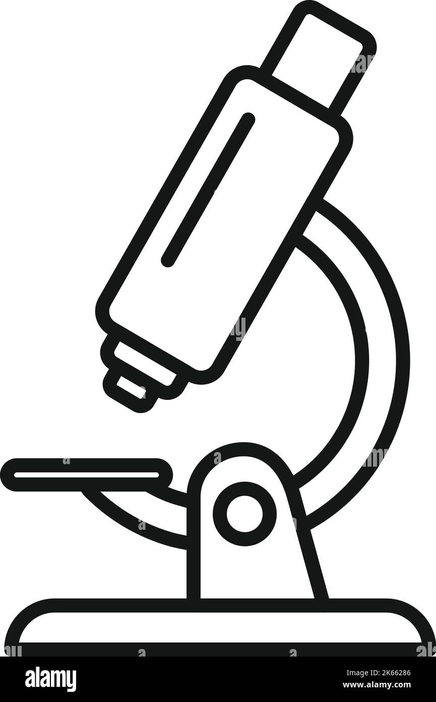 Expertise microscope icon outline vector. Control work. Quality expert ...