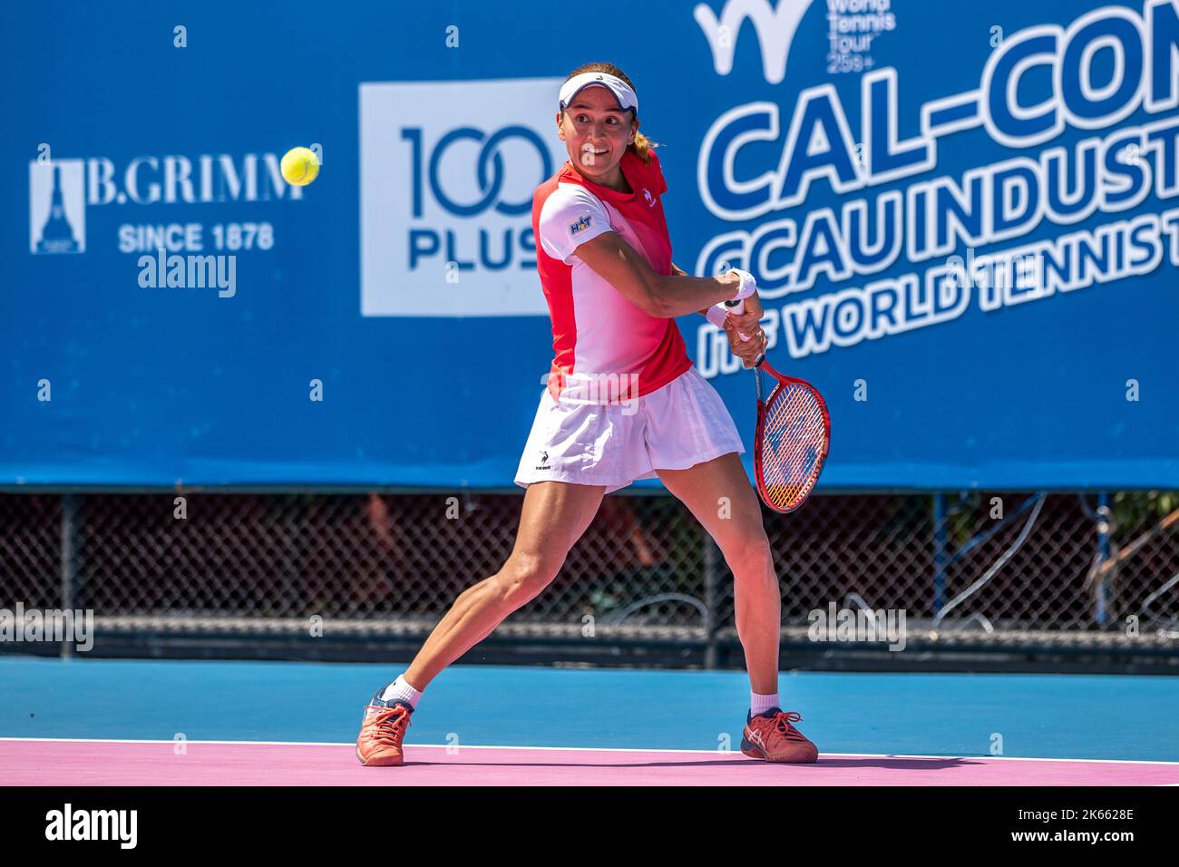 HUA HIN, THAILAND - OCTOBER 12: Erika Sema of Japan in the first round ...