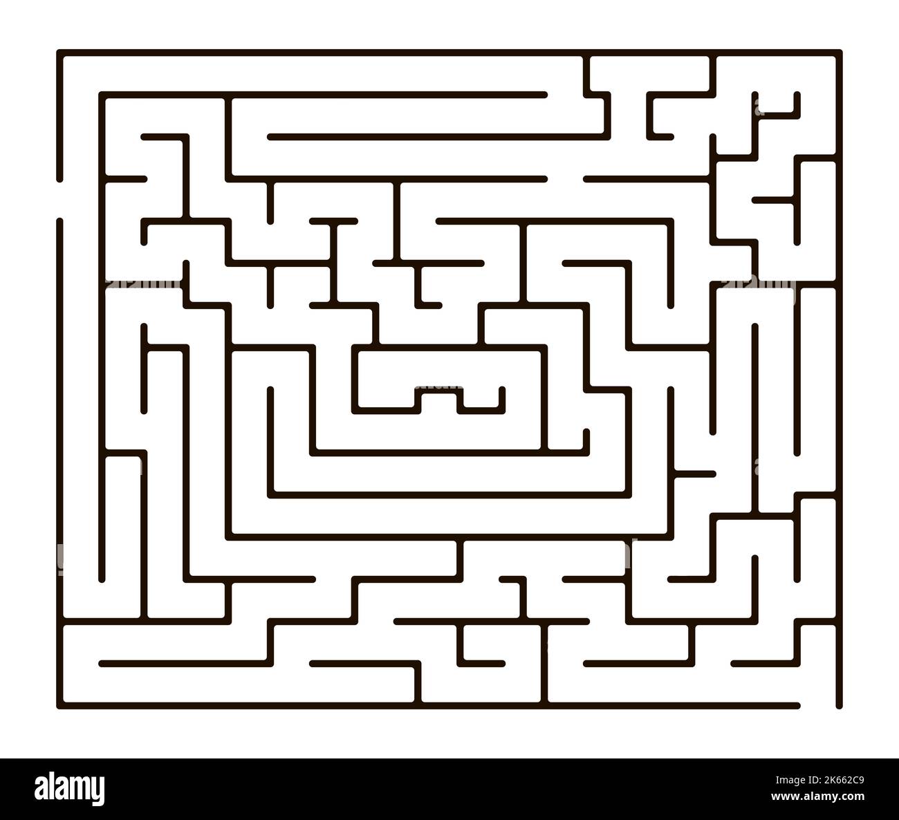Simple abstract line maze on white background Stock Vector Image & Art - Alamy