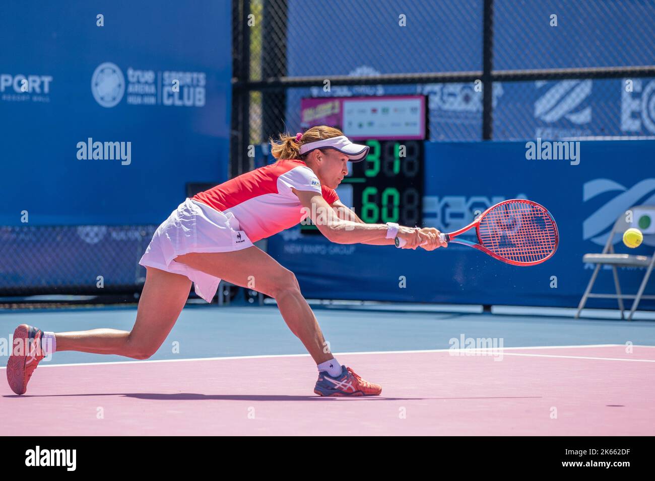 HUA HIN, THAILAND - OCTOBER 12: Erika Sema of Japan in the first round ...