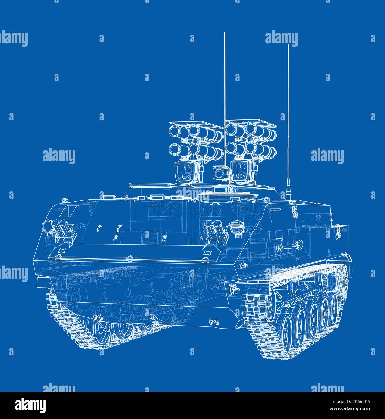 Anti-tank armored car. Vector Stock Vector Image & Art - Alamy