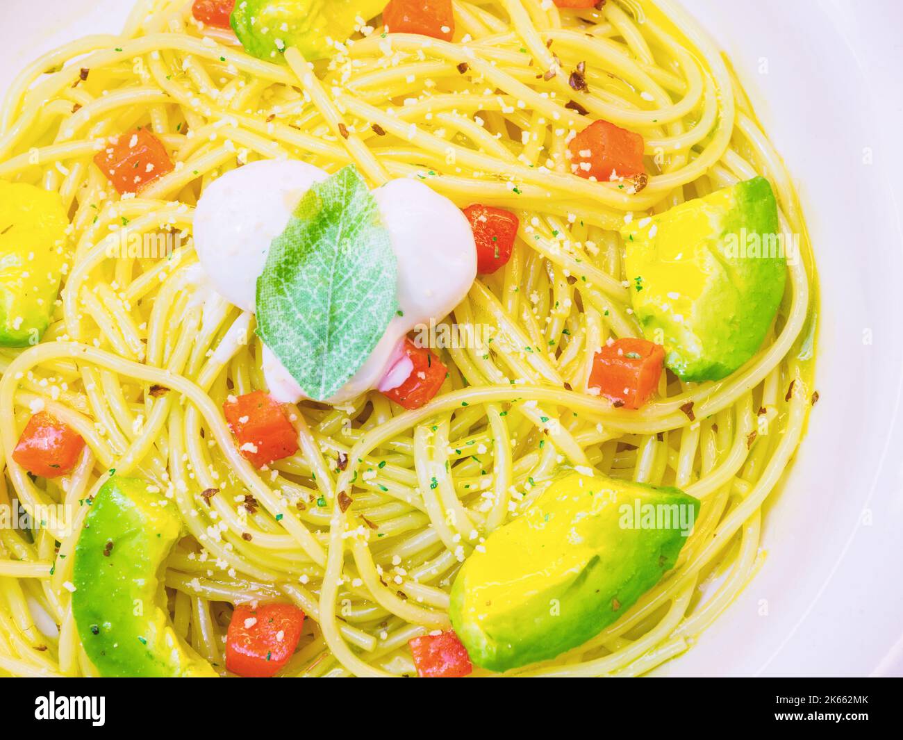 Healthy plate of Italian spaghetti Stock Photo - Alamy