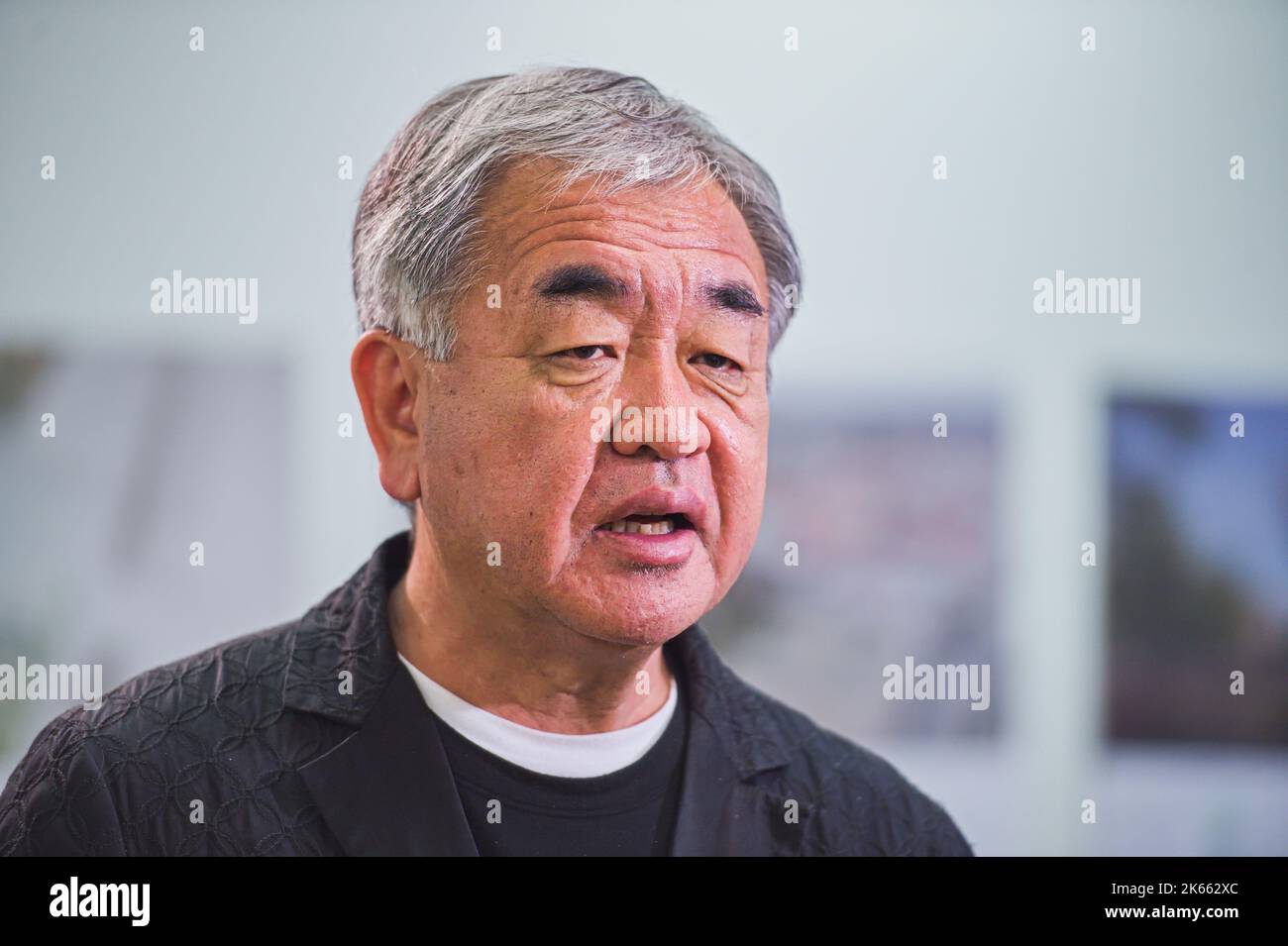 Brno, Czech Republic. 11th Oct, 2022. Japanese architect Kengo Kuma has ...