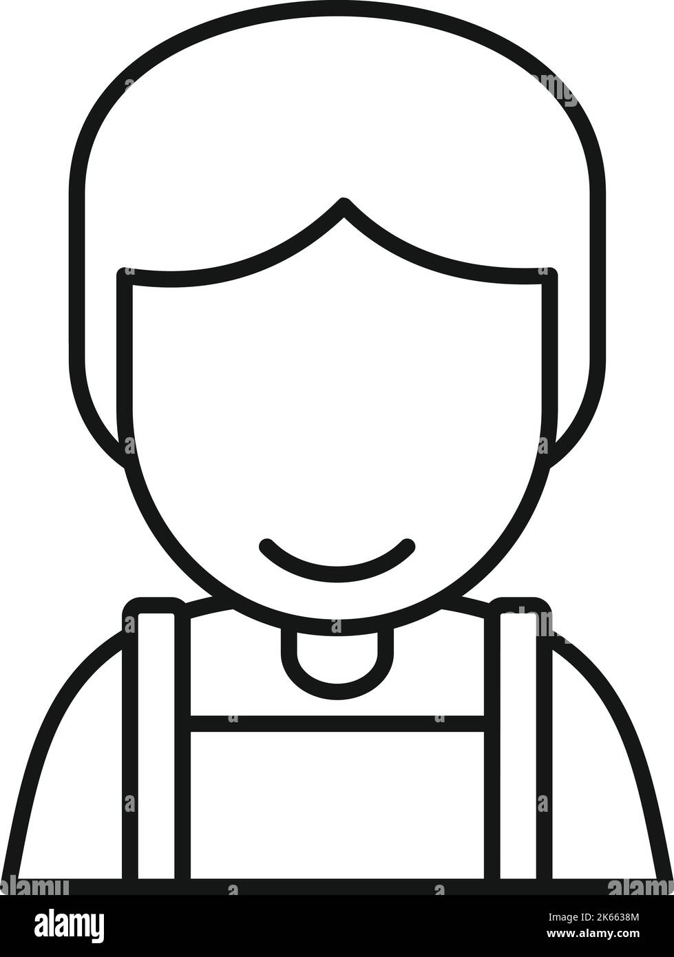 Smile icon outline vector. Happy person. Young positive Stock Vector ...