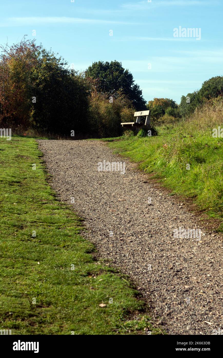 The Offchurch Greenway footpath/cycleway, Warwickshire, England, UK ...