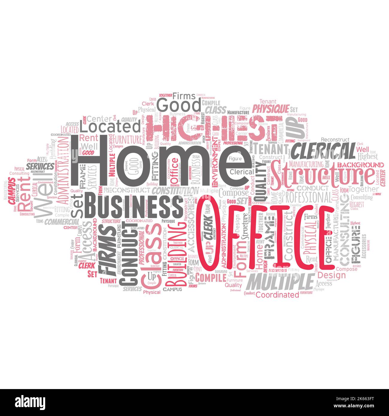 Big word cloud in the shape of UFO with words home office. Home ...