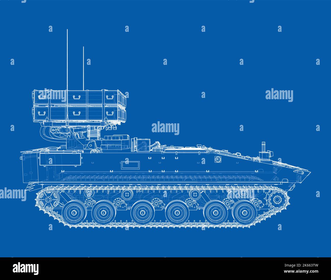 Military track missle system. Vector Stock Vector Image & Art - Alamy