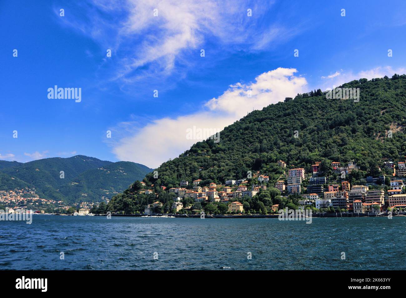 A panoramic view of Lake Como (Lago di Como) , Italy Stock Photo - Alamy