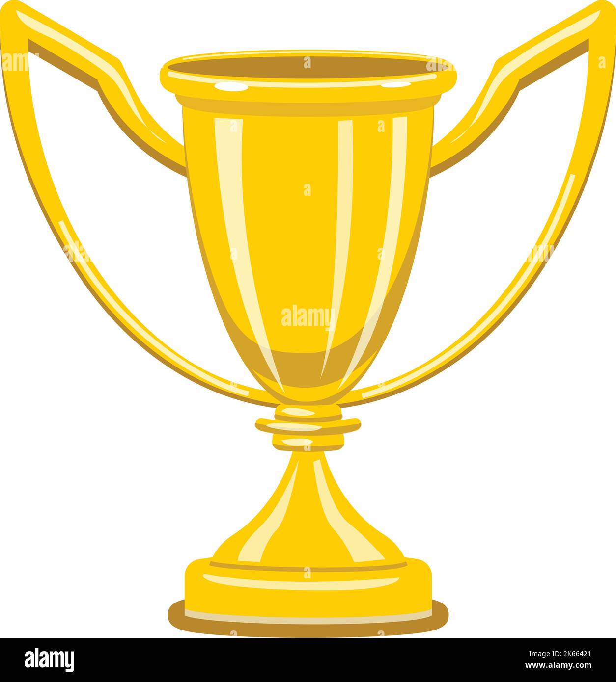 American football gold cup icon cartoon vector. Helmet equipment. Game ...