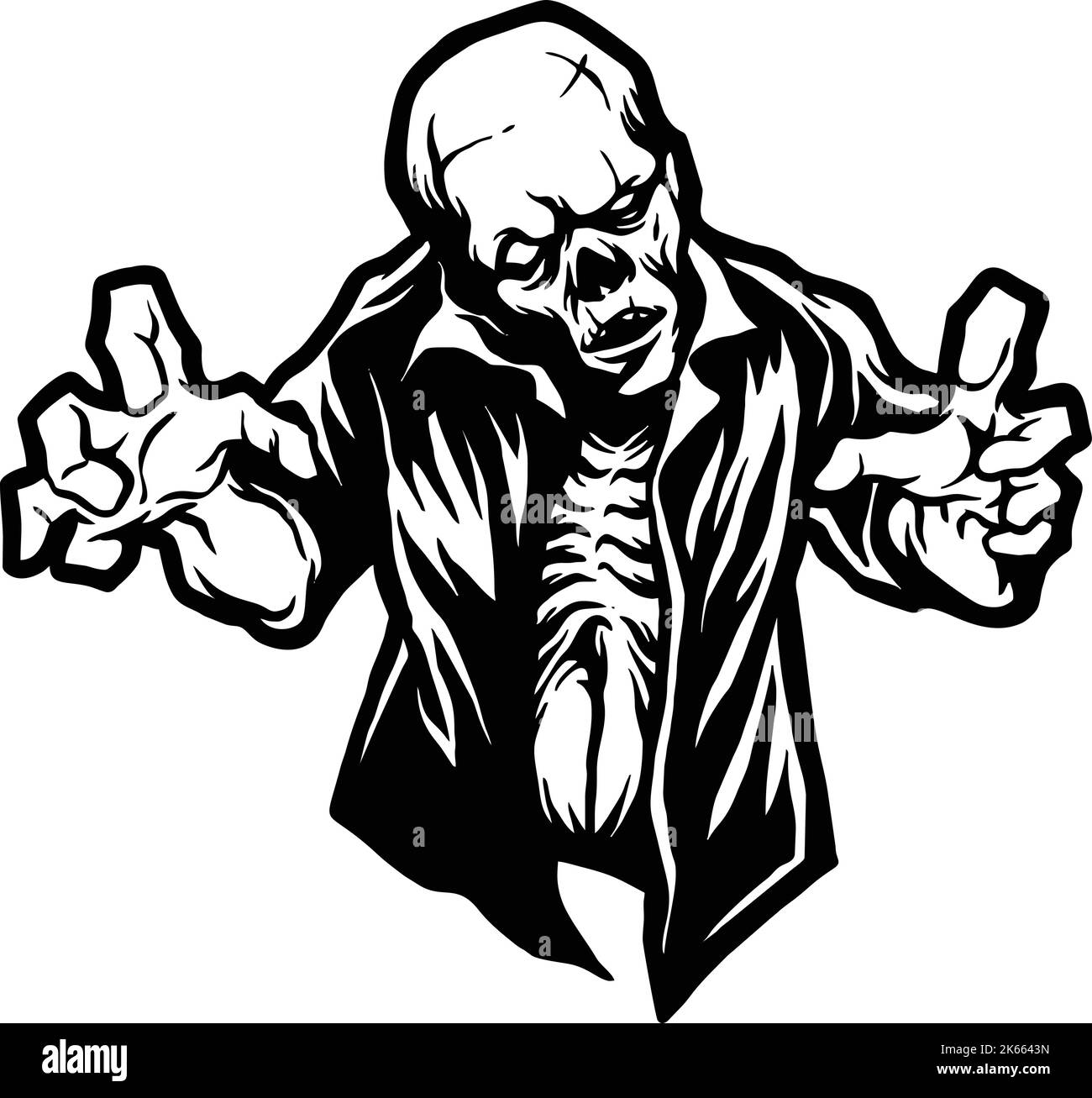 Biohazard Zombie Drawing