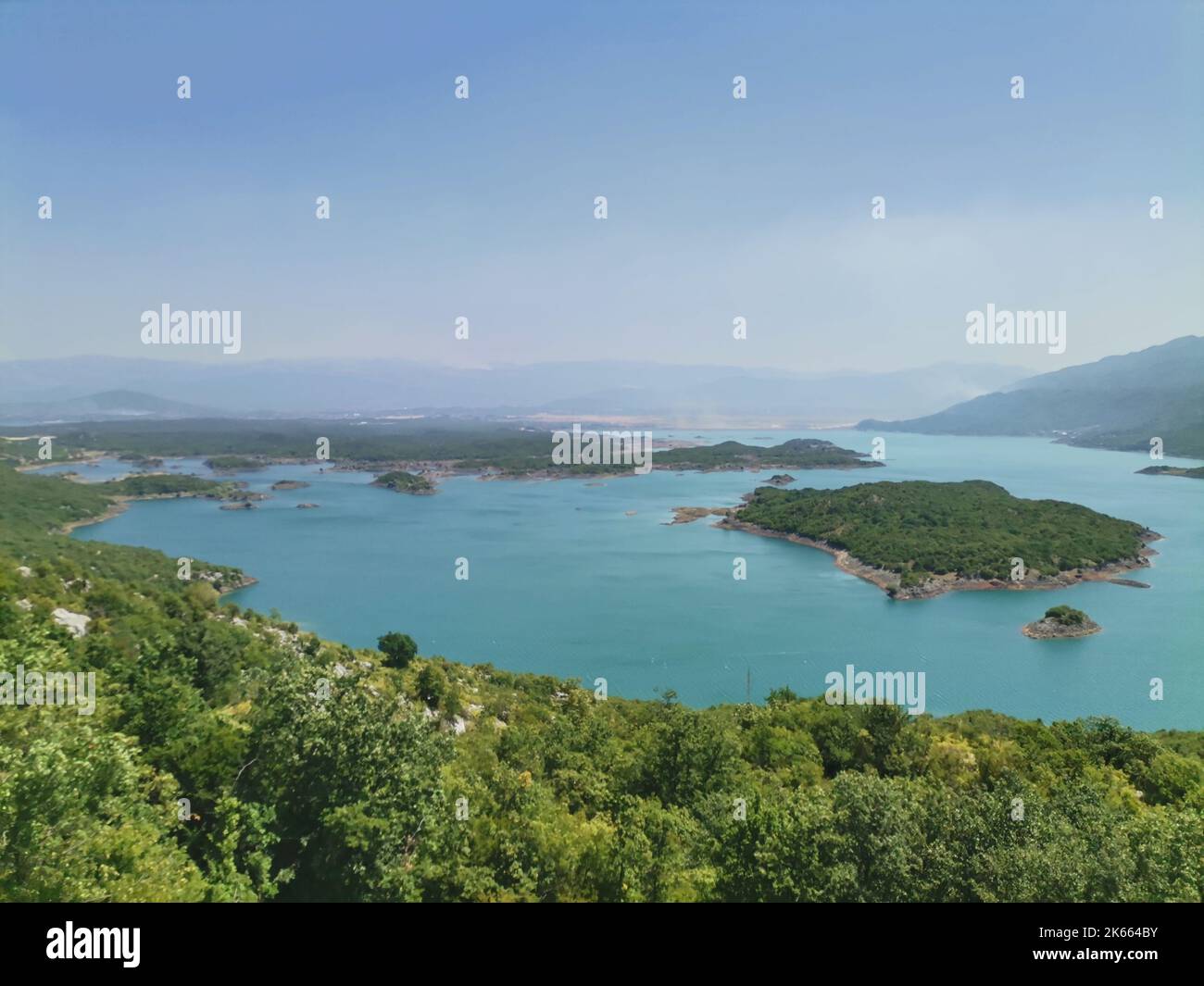 An aerial view of forests on a coasline Stock Photo - Alamy