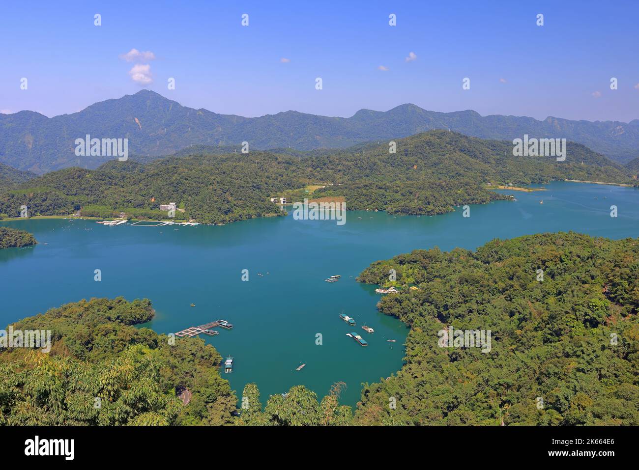 A memorial stone at Sun Moon Lake National Scenic Area, Yuchi Township ...