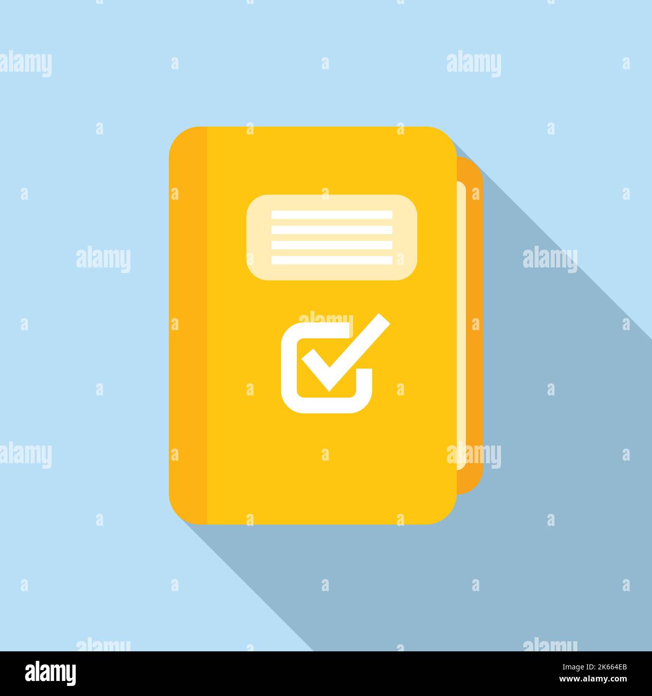 Approved file folder icon flat vector. Work trust. Certified connect ...