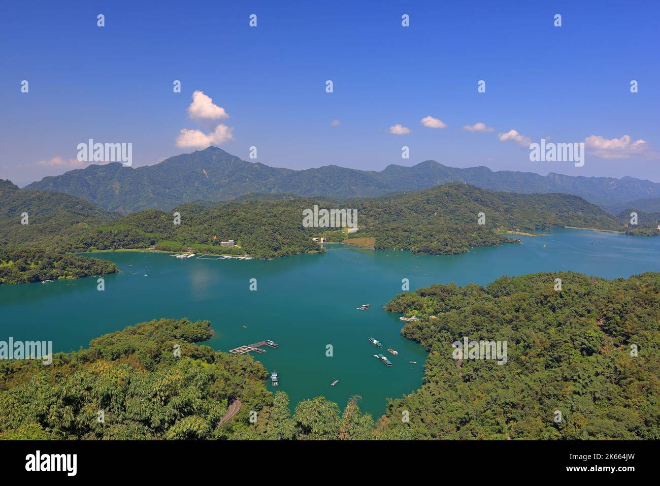 A memorial stone at Sun Moon Lake National Scenic Area, Yuchi Township ...