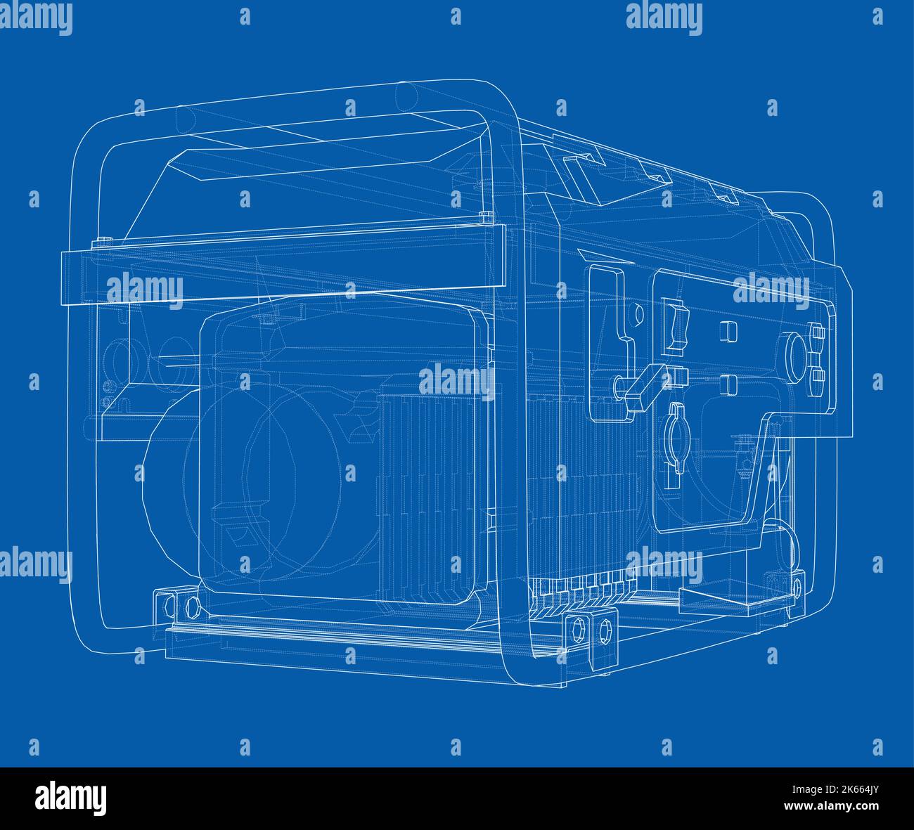 Portable Electro Generator. Vector Stock Vector Image & Art - Alamy