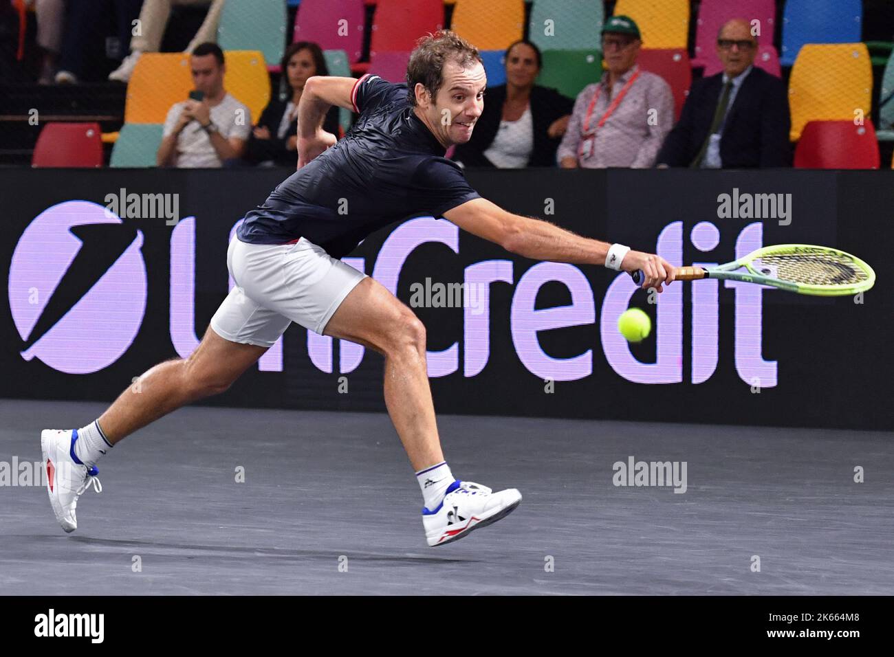 Pala Wanny, Florence, Italy, October 11, 2022, Richard Gasquet of ...
