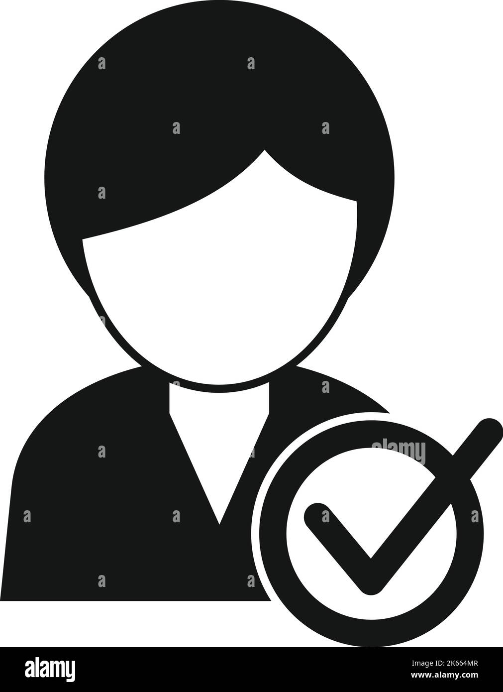 Approved expert icon simple vector. Quality control. Work complete ...