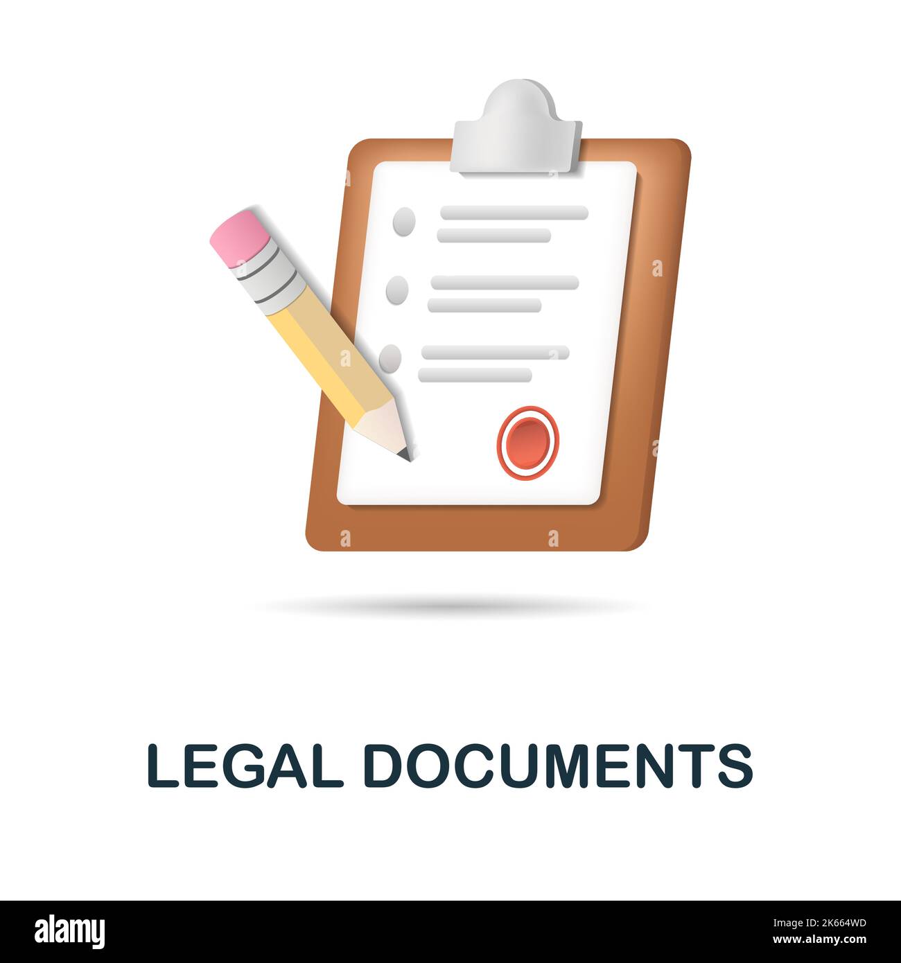 Legal Documents icon. 3d illustration from project development ...