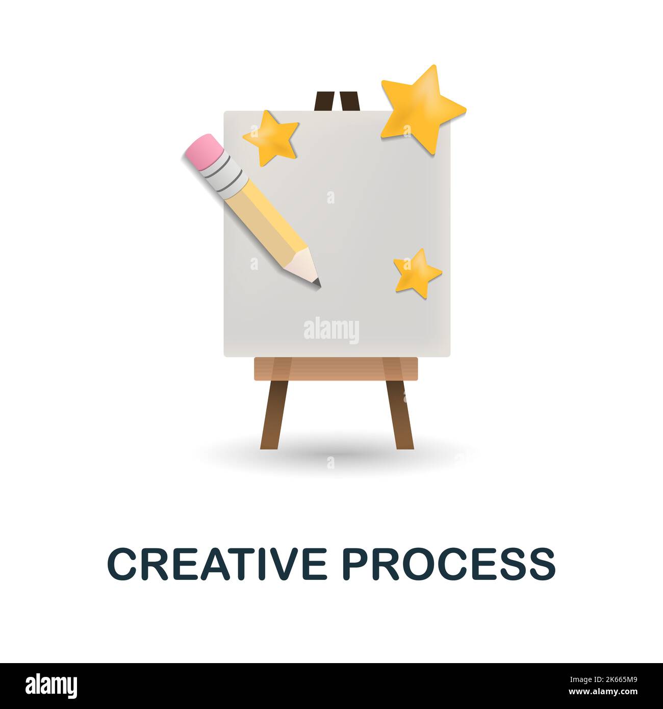 Creative Process icon. 3d illustration from brain procces collection ...