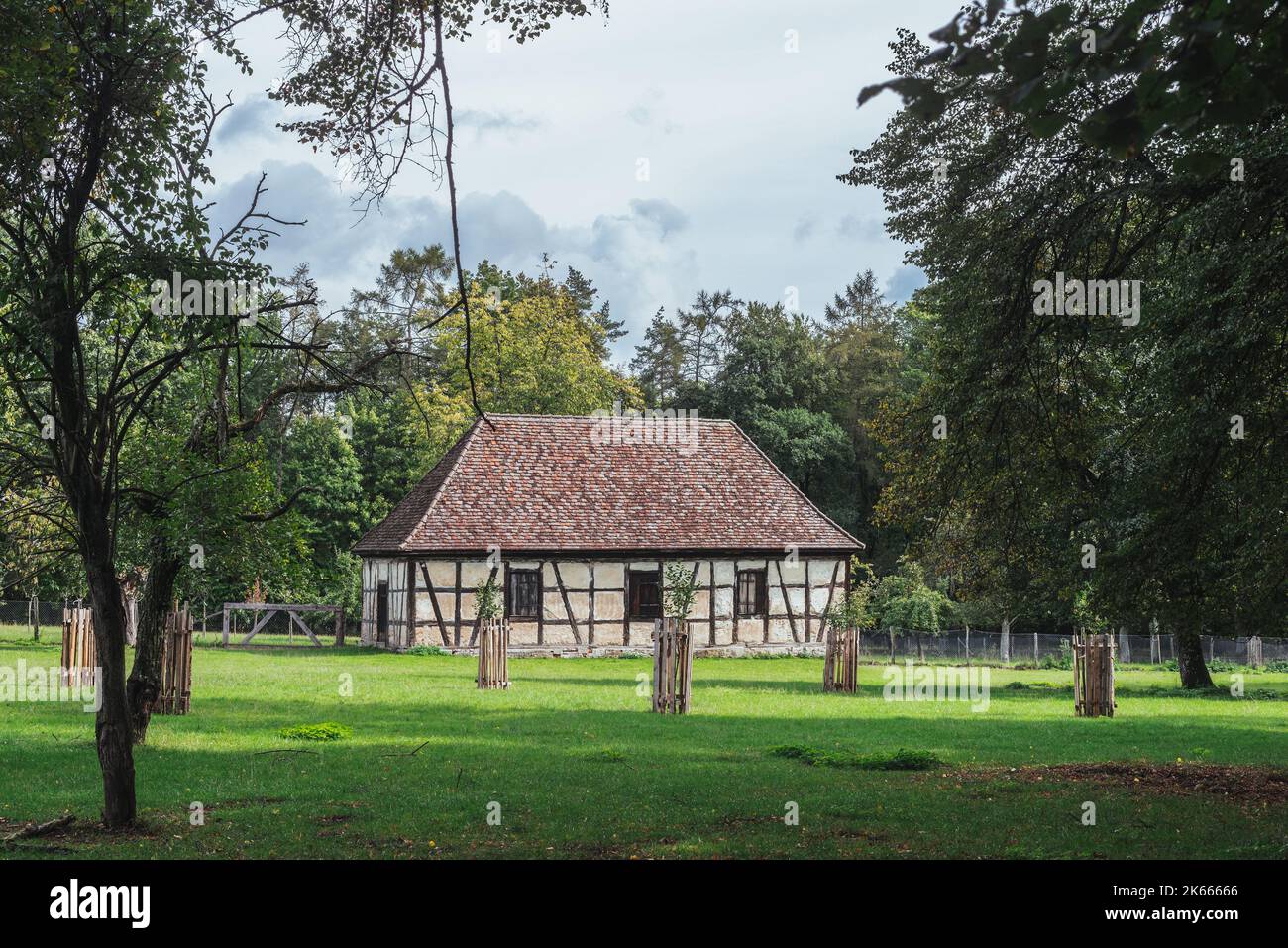 Traditional Small House With Beautiful Outdoor Decor Facade In Germany ...