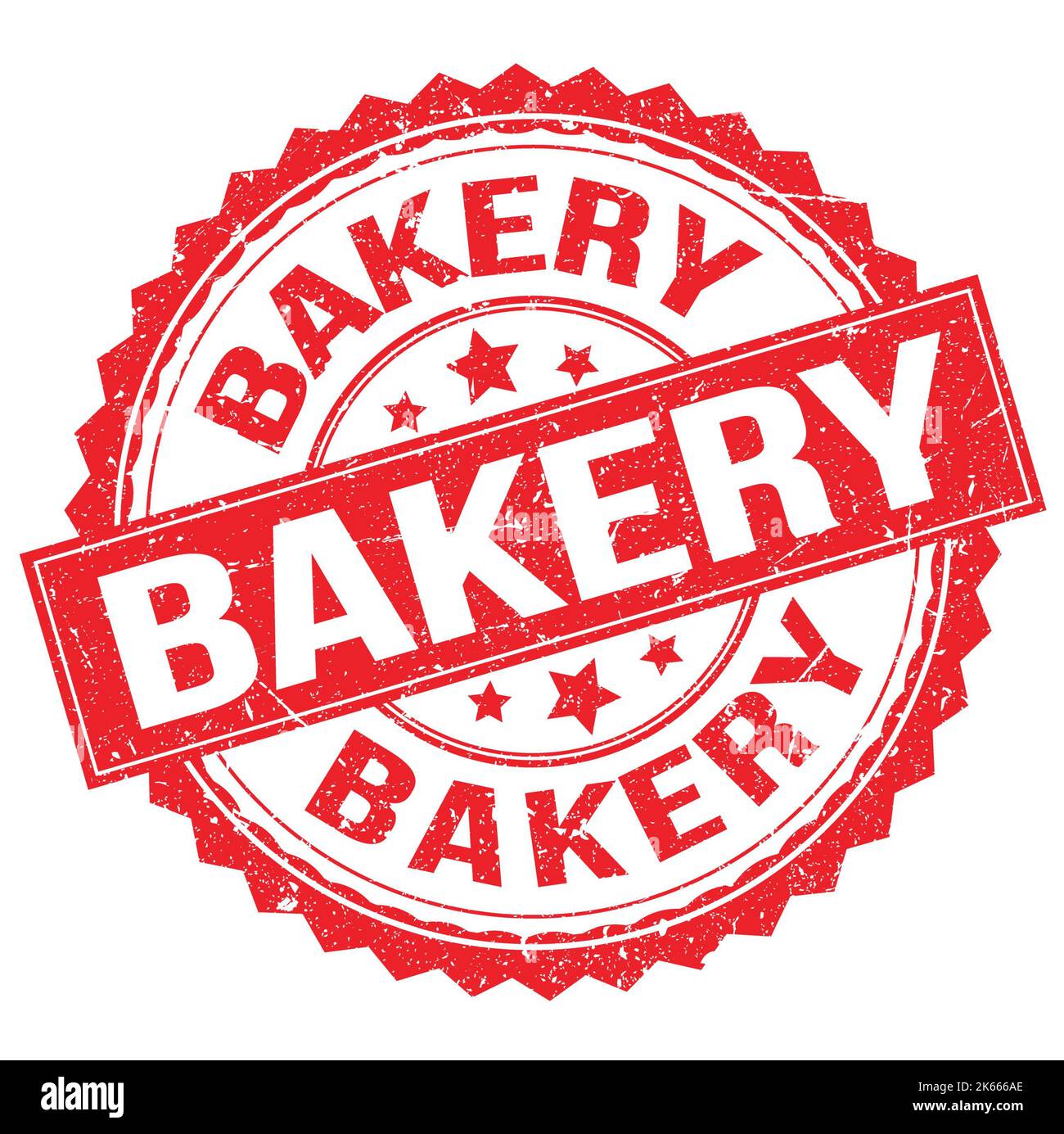 BAKERY text written on red round stamp sign Stock Photo - Alamy