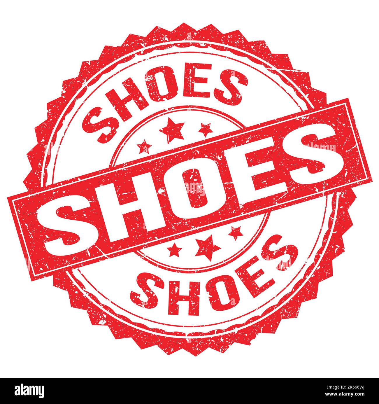 SHOES text written on red round stamp sign Stock Photo - Alamy