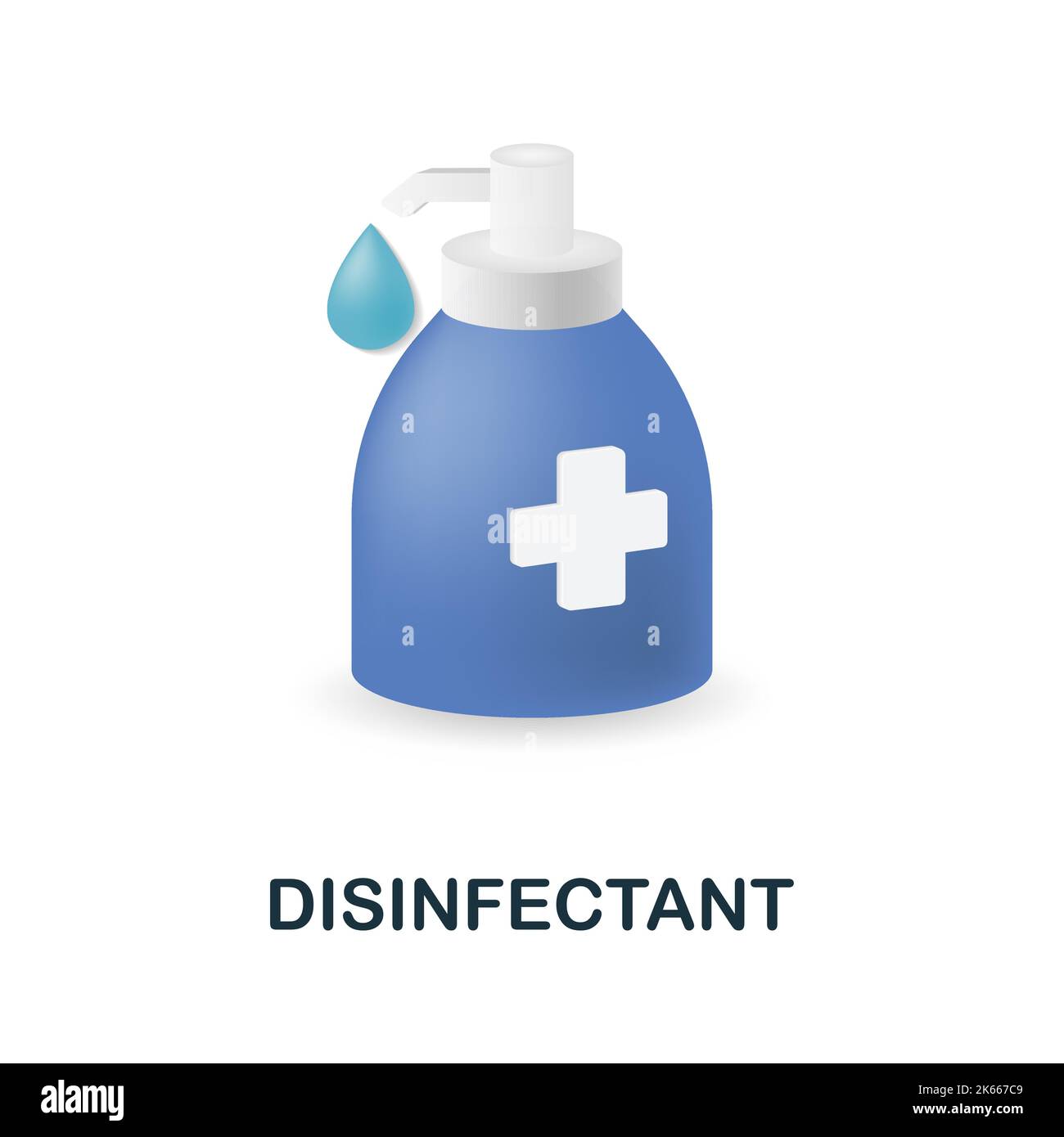 Disinfectant icon. 3d illustration from cleaning collection. Creative ...