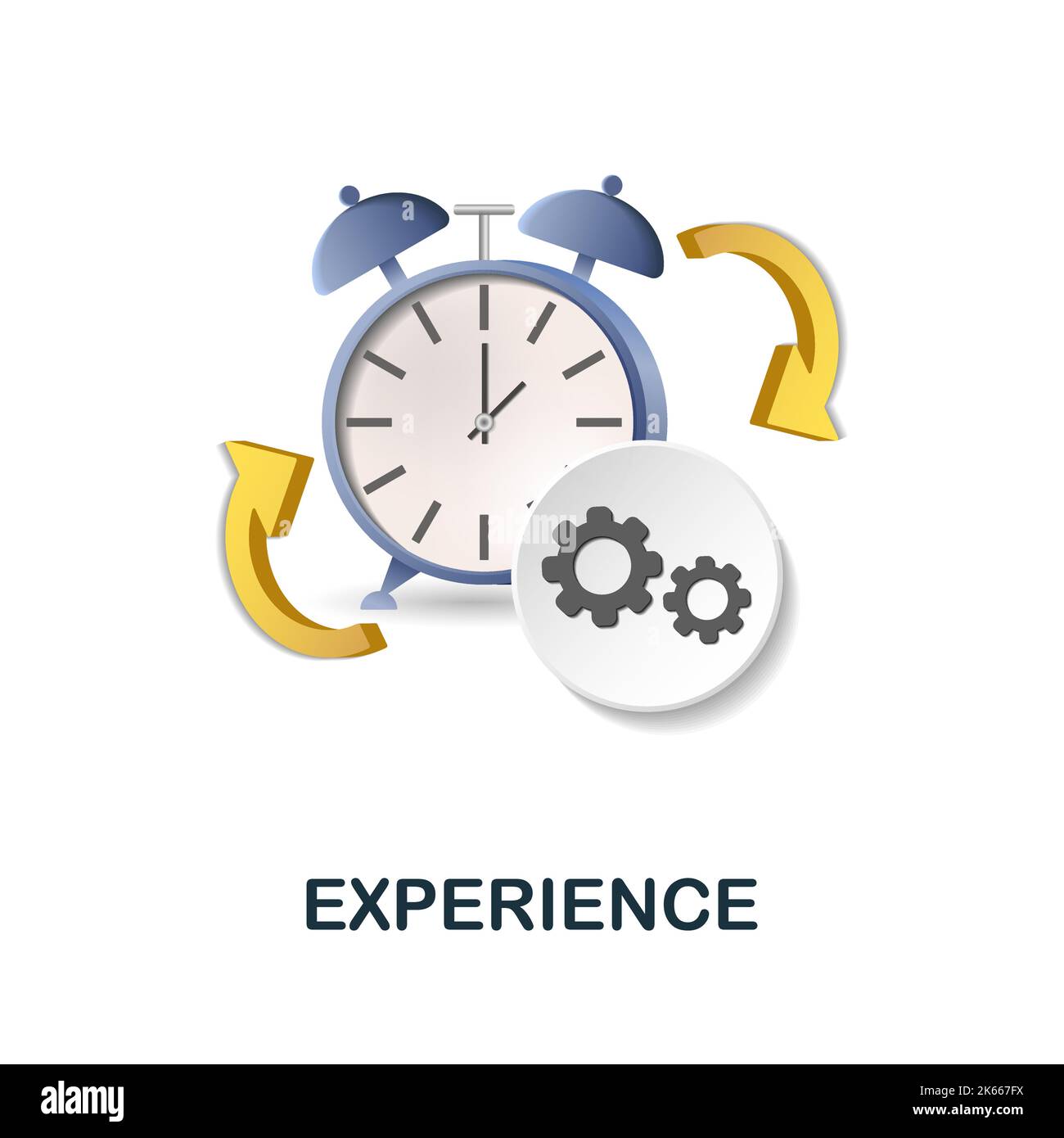 Experience icon. 3d illustration from brain procces collection ...