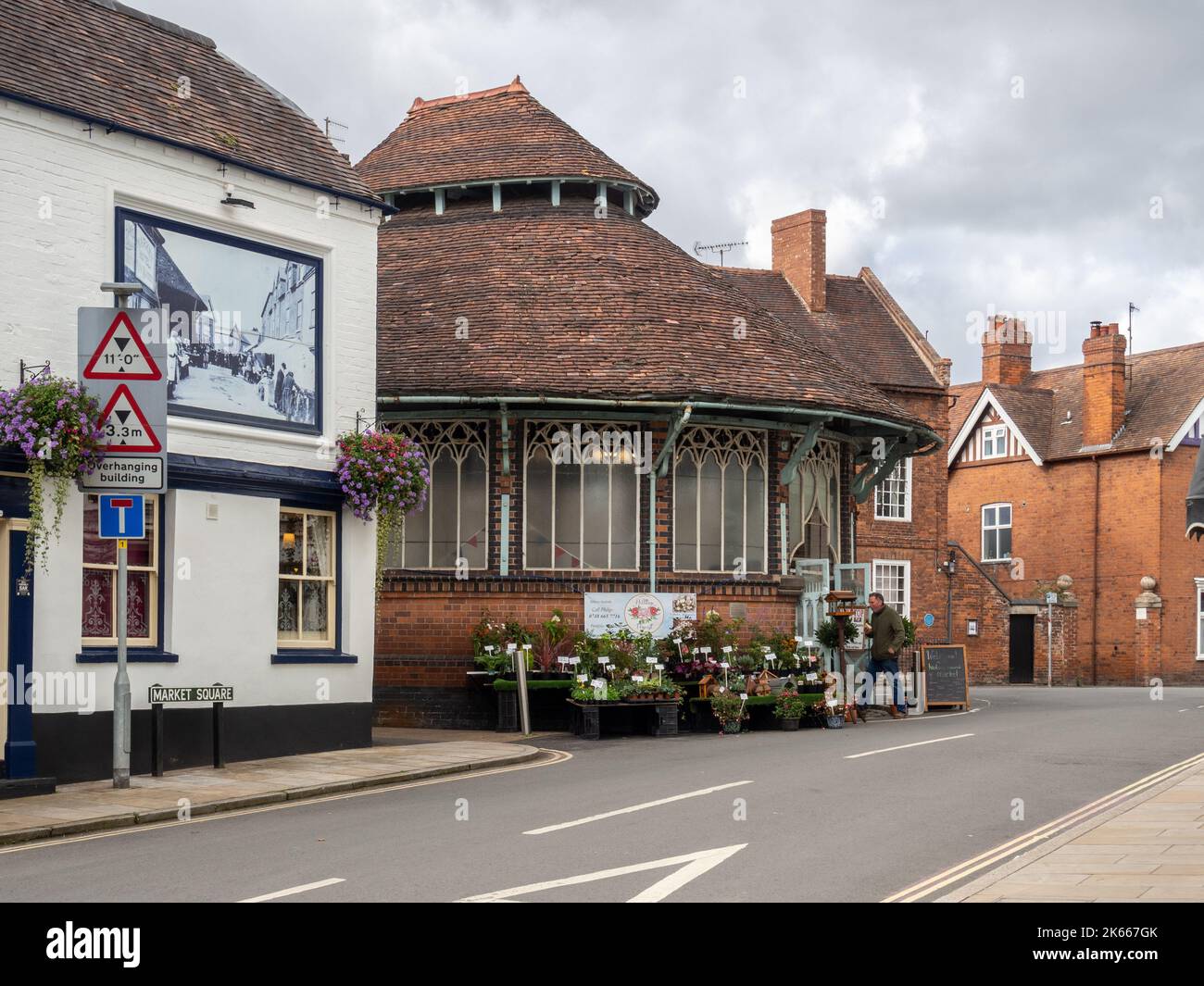 The historic Round Market, Tenbury Wells, Worcestershire, UK; dating ...