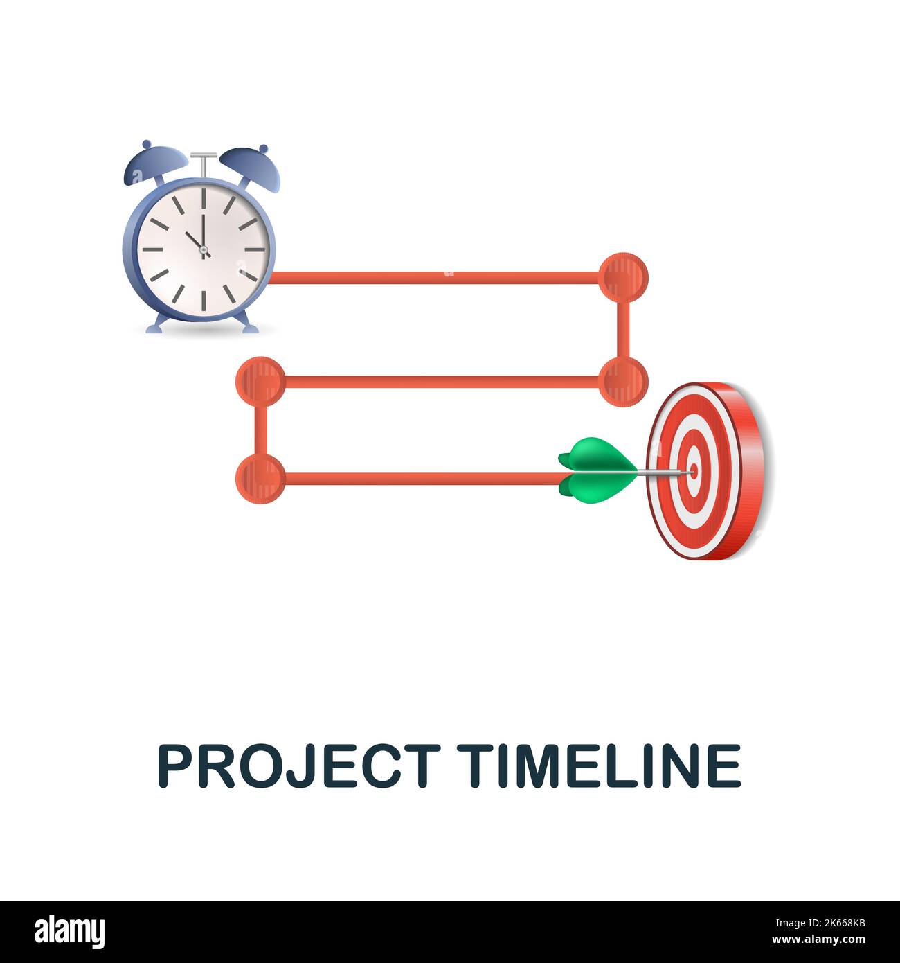 Project Timeline icon. 3d illustration from project development ... Project Timeline icon. 3d illustration from project development ...