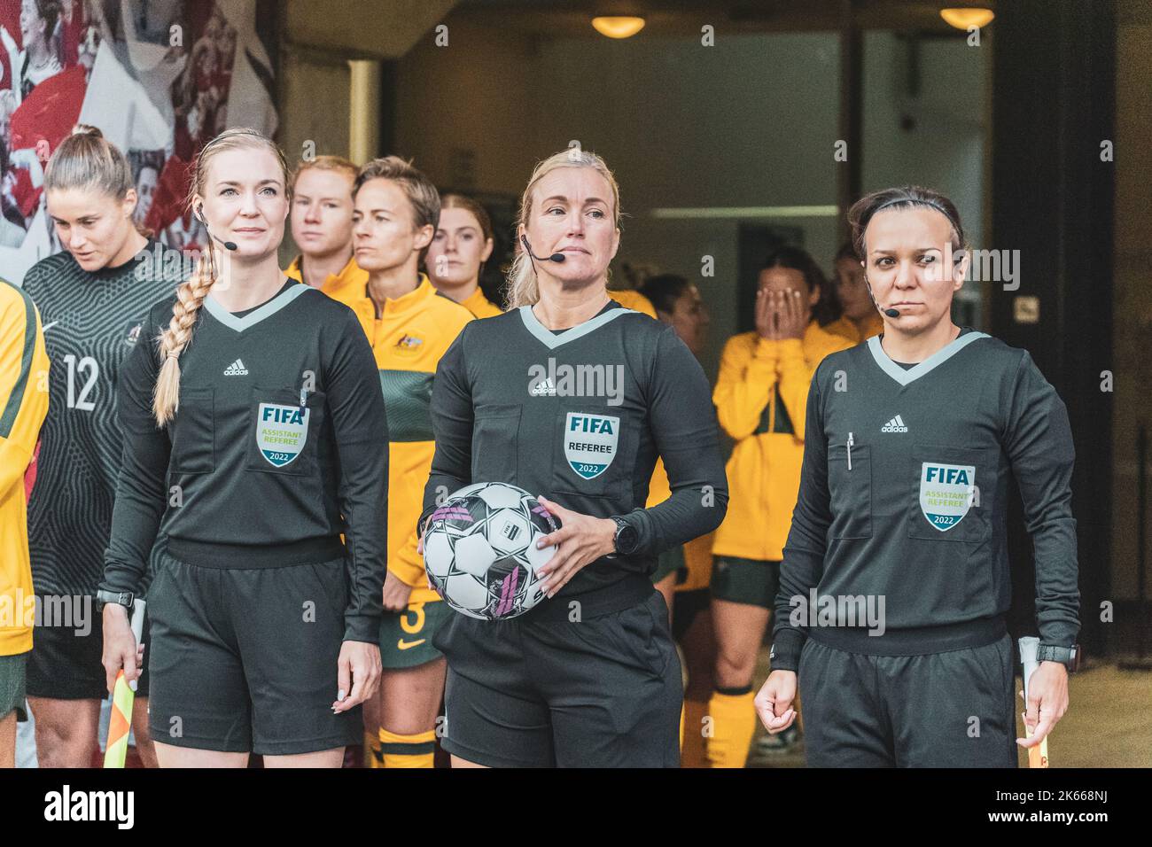 Viborg, Denmark. 11th, October 2022. Referee Sara Persson seen during ...