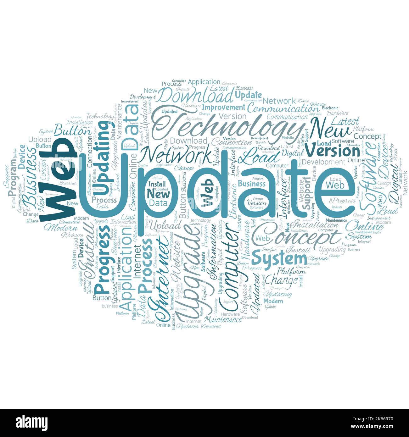Big word cloud in the shape of UFO with word update. Make something ...