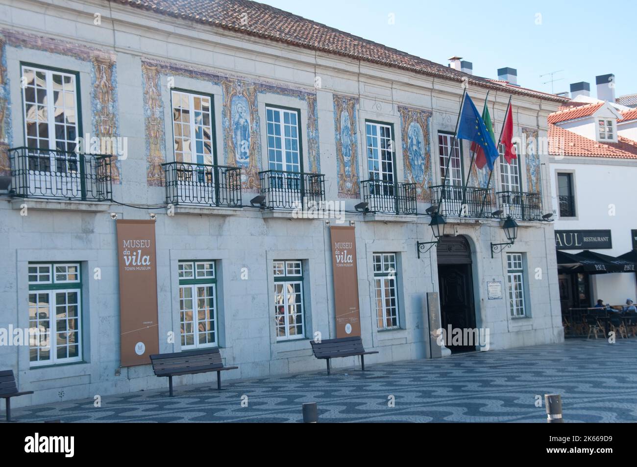 Cascais Town Hall and Museum, Cascais, Portugal. Attractive building ...