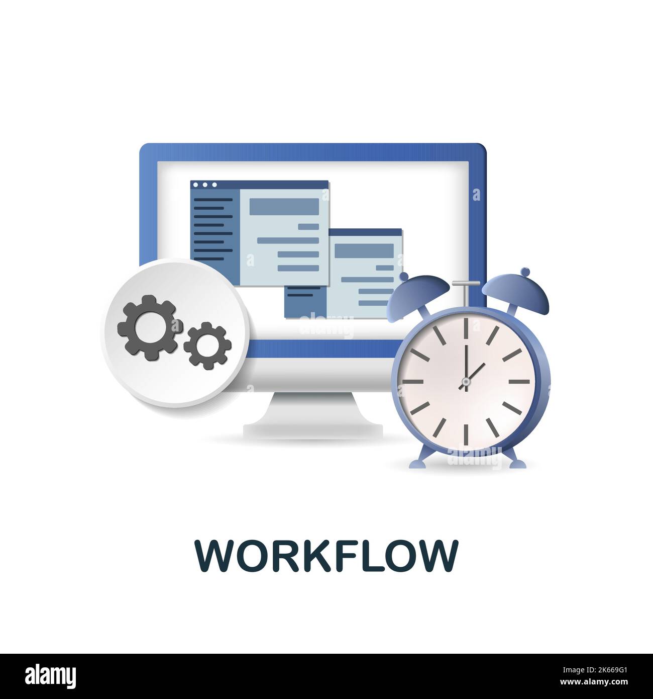 Workflow Icon 3d Illustration From Project Development Collection