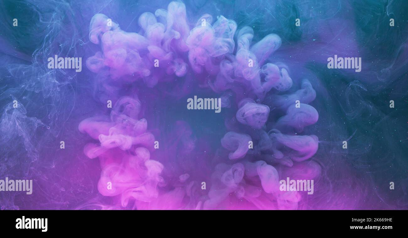 paint water blend magic spell neon color vapor Stock Photo - Alamy