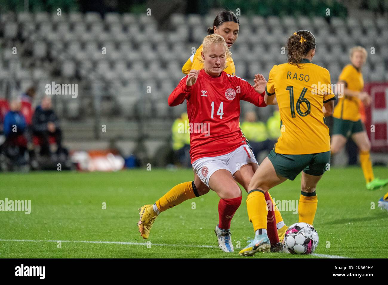 Viborg, Denmark. 11th Oct, 2022. Sofie Bredgaard (14) of Denmark and ...