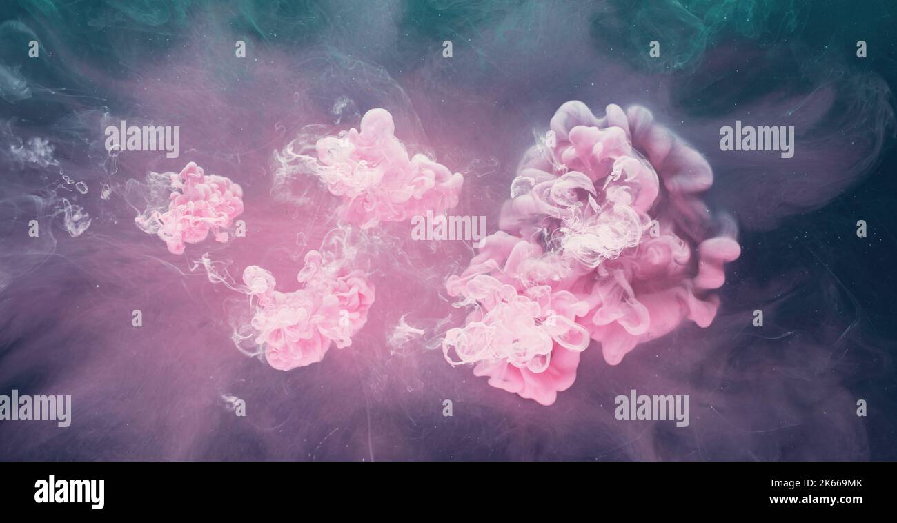 ink water explosion magic poison lavender paint Stock Photo - Alamy