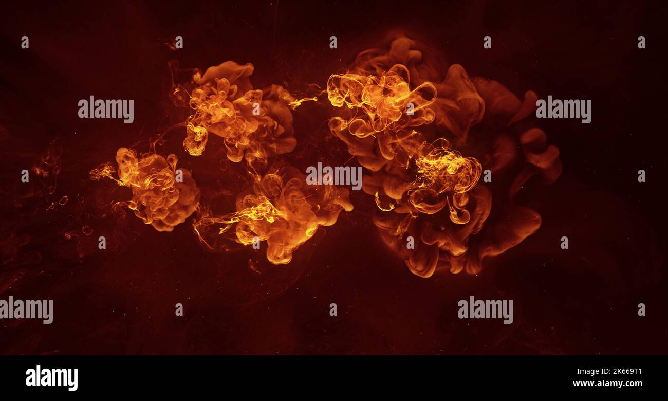 ink water explosion burning toxic fumes Stock Photo - Alamy