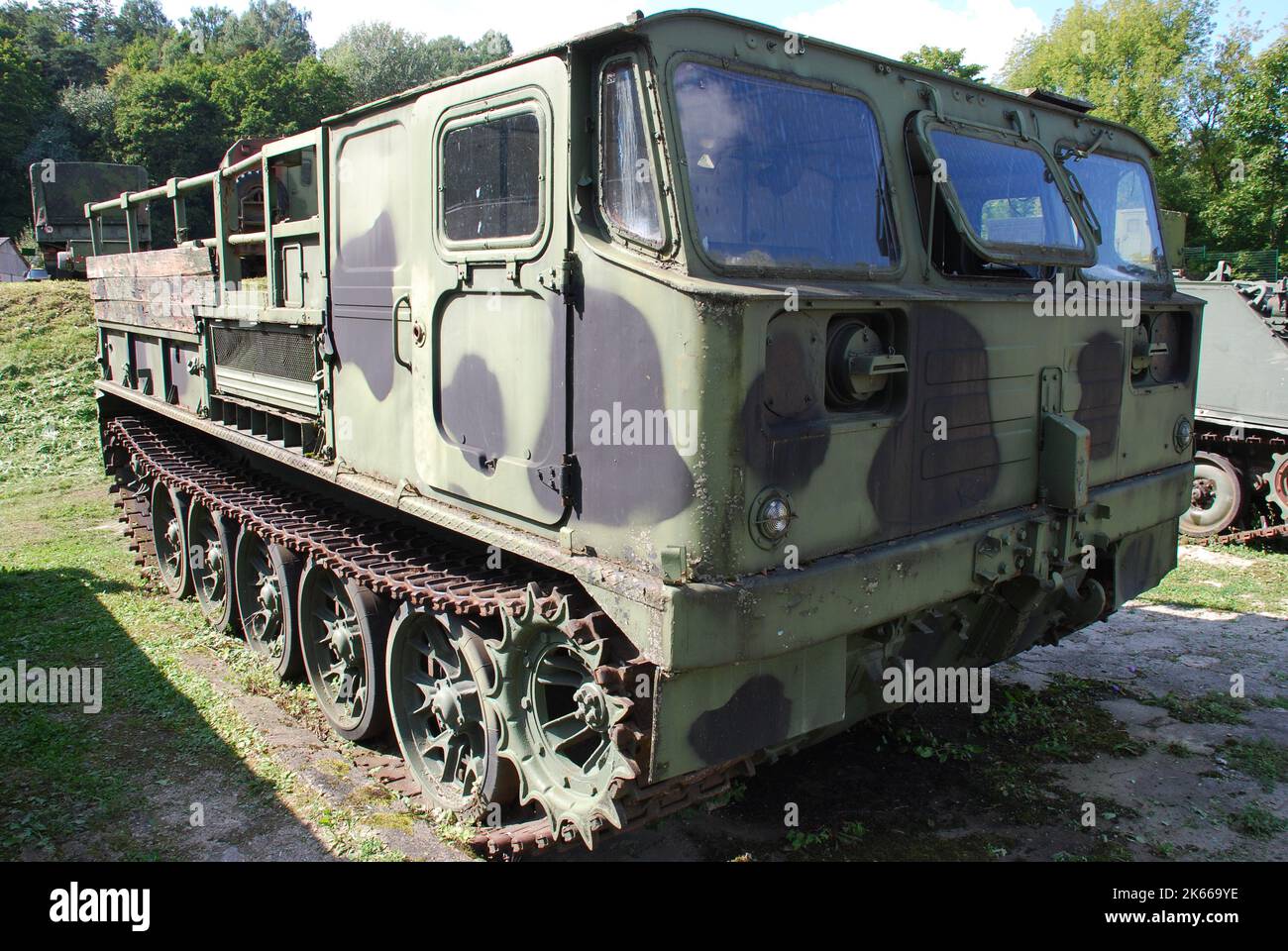 Military tracked vehicle Stock Photo - Alamy