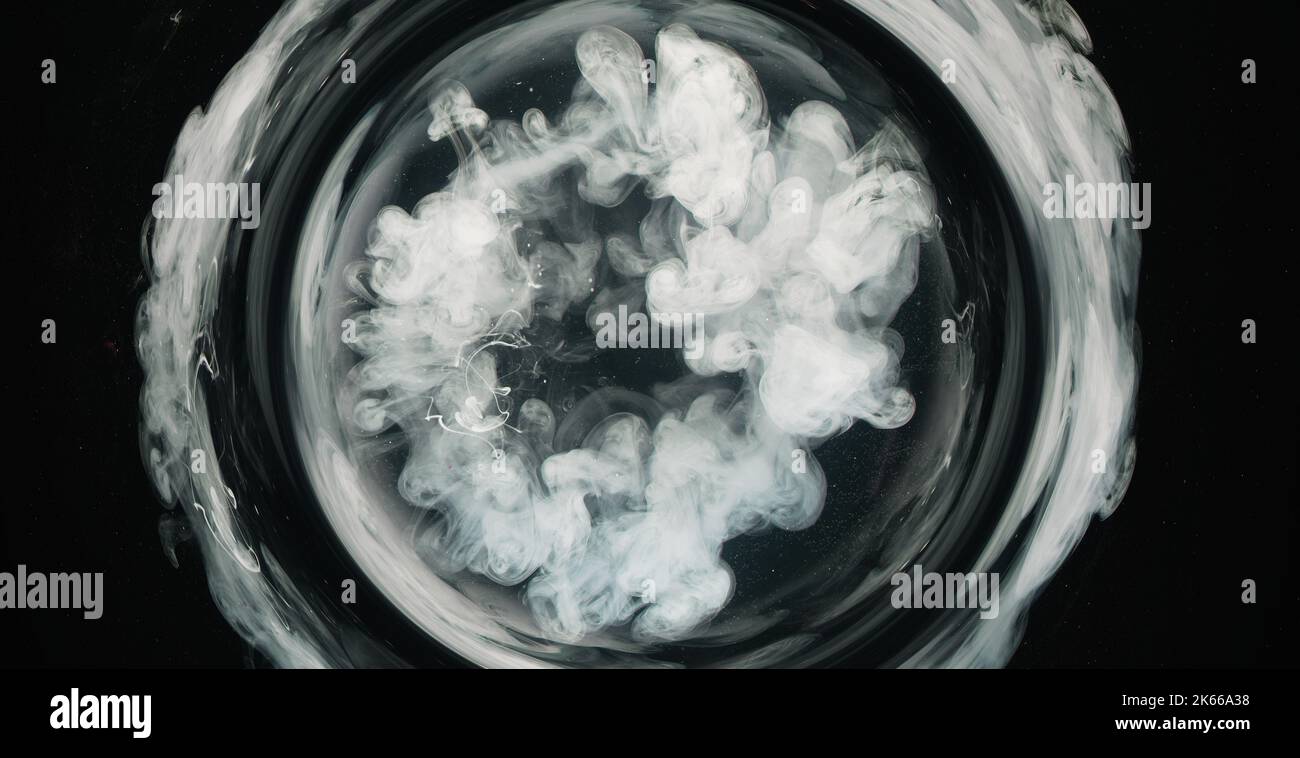 ink water explosion fluid splash grey smoke cloud Stock Photo - Alamy