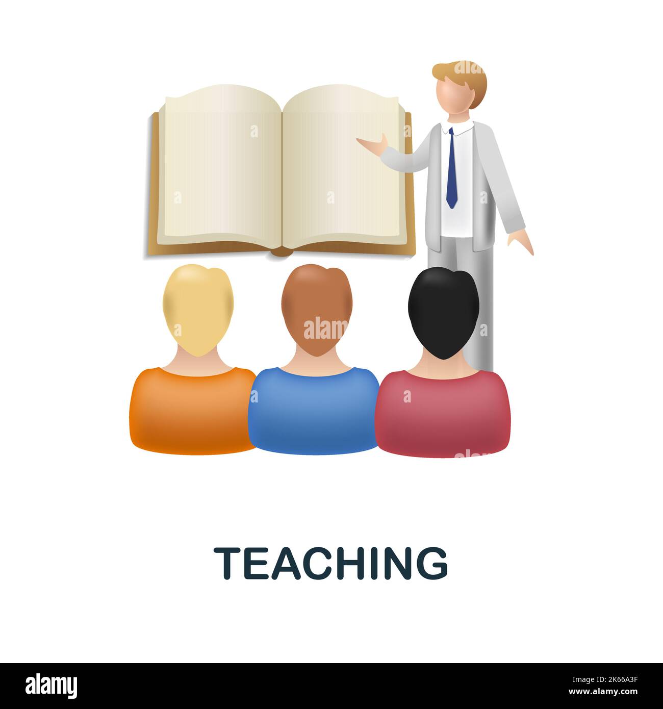 Teaching icon. 3d illustration from business training collection ...