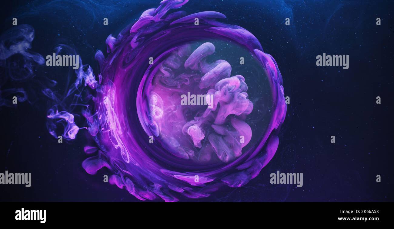 Fluid splash vapor cloud purple hi-res stock photography and images - Alamy