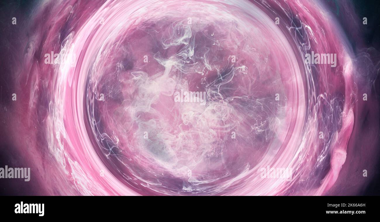 fog flow fantasy cloud white pink gas blend Stock Photo - Alamy