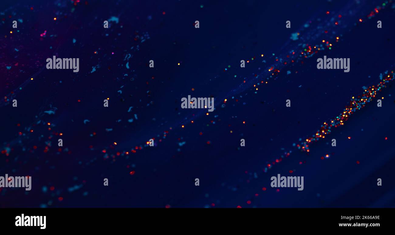 bokeh sparkles futuristic banner glitter dark blue Stock Photo - Alamy