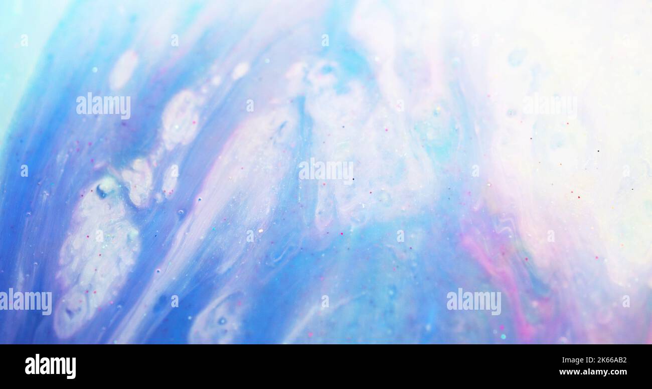 floating paint ink art banner blue white dye blend Stock Photo - Alamy