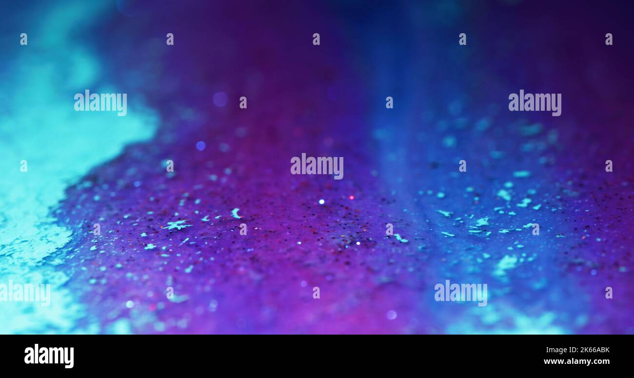 glitter ink flow color fluid texture fluorescent Stock Photo - Alamy
