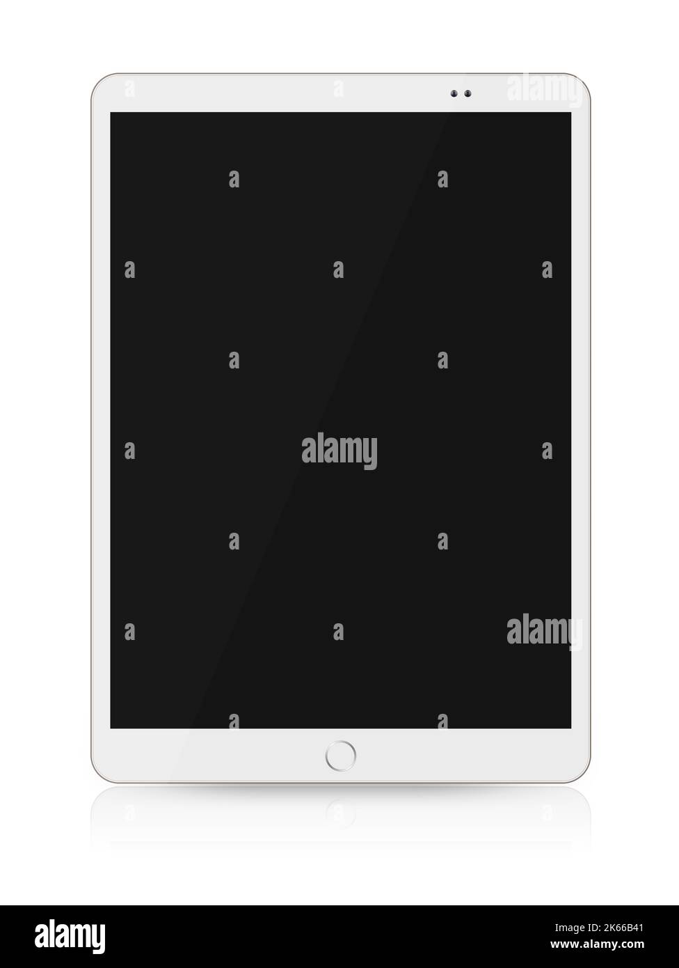 tablet blank screen portable gadget black white Stock Photo - Alamy