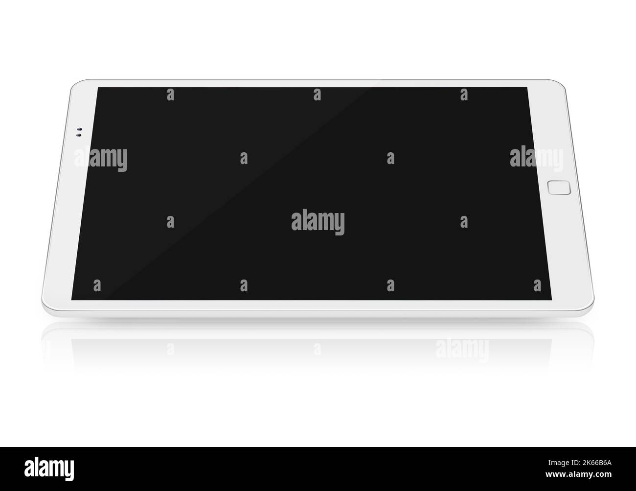 tablet empty display electronic device black white Stock Photo - Alamy